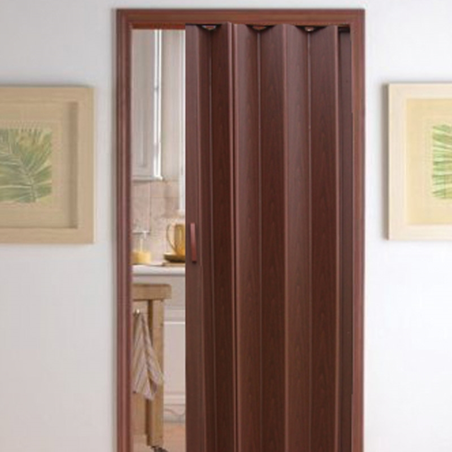 PVC FOLDING DOOR 24X96 WALNUT – Days & Towers LLC